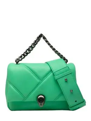 BVLGARI Mini Leather Serpenti Cabochon Satchel - Green