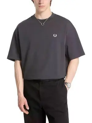 Fred Perry Laurel Wreath-print T-shirt - Grey