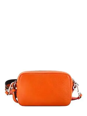 Prada Flou Camera Vitello Daino Small Cross Body Bag - Orange