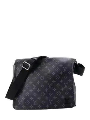 LOUIS VUITTON District Messenger Bag Monogram Eclipse Canvas Mm Crossbody Bag - Black