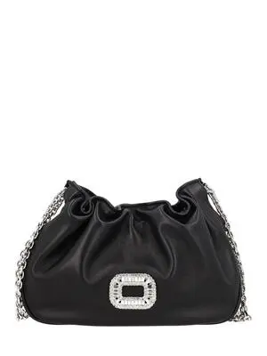 ROGER VIVIER Micro Pilgrim Shoulder Bag - Black
