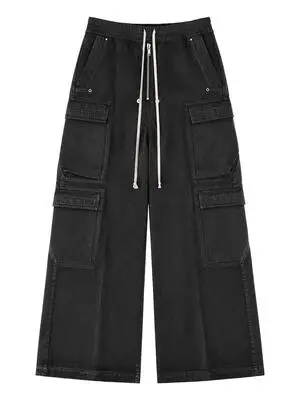 Rick Owens Double Cargo Jumbo Belas Jeans - Black