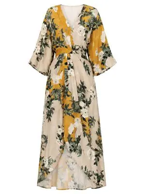 RAISHMA Sophia Floral Dress - Yellow