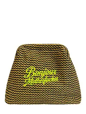 LILLY LOVES Bonjour Mother Fucker Clutch - Black