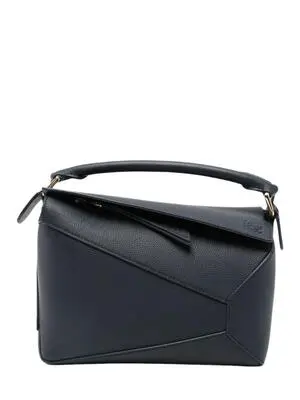 Loewe Puzzle Edge Leather Handbag - Blue