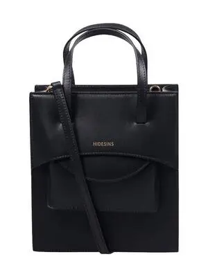 HIDESINS Pocket Leather Handbag - Black