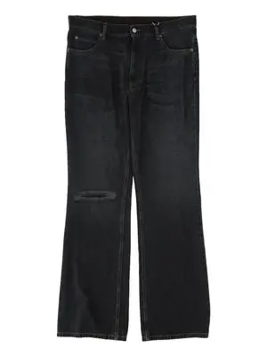 MAISON MARGIELA Distressed Straight-leg Jeans - Black