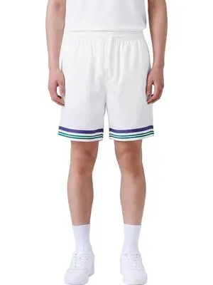 Casablanca Monogram Silk Shorts - White