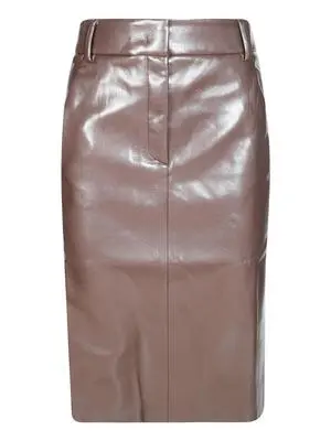 Andamane Xania Pencil Mini Skirt - Marrone