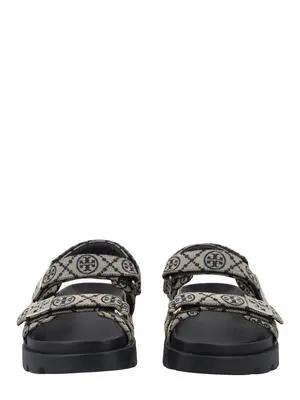 Tory Burch TORY BURCH Logo Jacquard Strap Sandals Multicolour