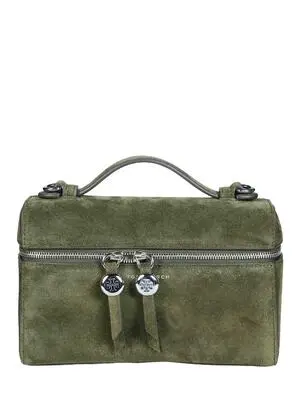 Tory Burch Romy Suede Slim Top Handle Bag - Verde