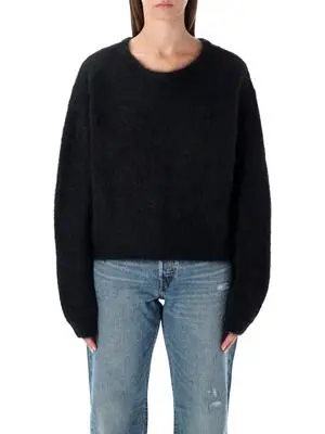 American Vintage AMERICAN VINTAGE Fuzzy Crewneck Sweater Nero