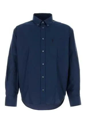 AMI Paris Oxford Oversize Shirt - Blue