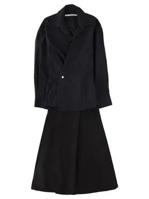 ALEXANDER WANG ALEXANDER WANG Asymmetric Button-Front Shirt Dress