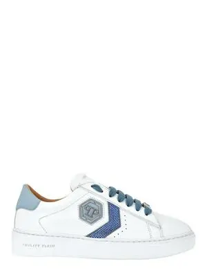 Philipp Plein Monogram And Hexagon Logo Low-top Sneakers - Turquoise