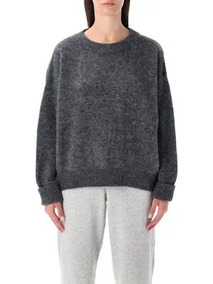 American Vintage Alpaca Wool Pullover Sweater - Grigio