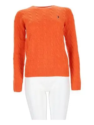 Polo Ralph Lauren POLO RALPH LAUREN Cable-Knit Wool-Cashmere Sweater Orange