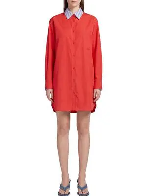 Loewe Shirt Dress - Red