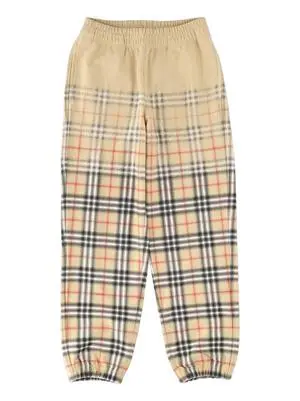 Burberry Cotton Plaid Jogger Pants - Multicolour