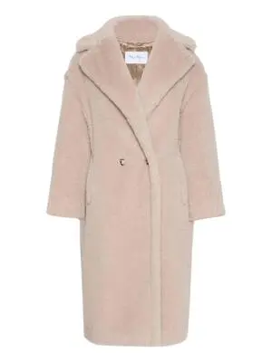Max Mara Oversized Double-breasted Alpaca Wool Coat - Beige