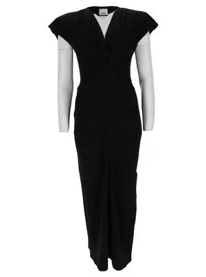 ISABEL MARANT ÉTOILE ISABEL MARANT Draped Cap Sleeve Maxi Dress