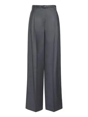 MAX MARA MAX MARA STUDIO Virgin Wool High-Waist Pants