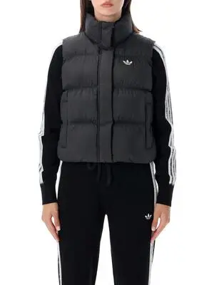 ADIDAS ORIGINALS Padded Mini Vest With High Neck - Nero