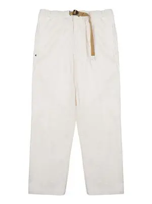 WHITE SAND Cotton Stretch Drawstring Pants - White