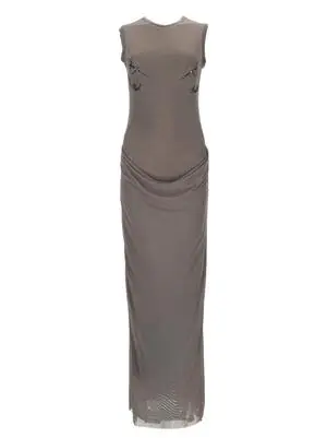 JEAN PAUL GAULTIER JEAN PAUL GAULTIER Sheer Sleeveless Maxi Dress