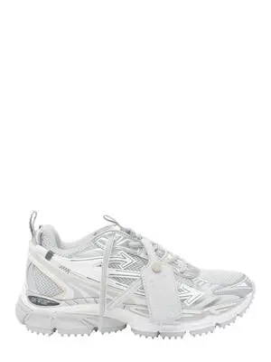 Off-White Off-White Be Right Back Rubber And Mesh Sneakers Grey