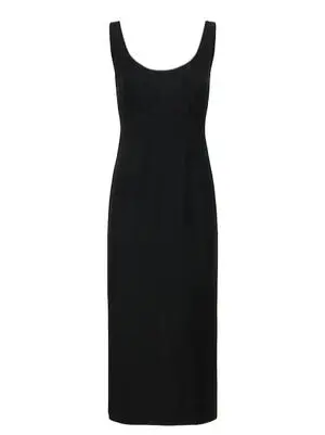 Roland Mouret Off-the-shoulder Midi Dress - Black