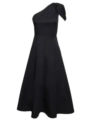Roland Mouret Asymmetrical Medium-length Dress - Black