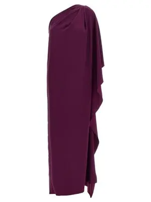 GIANLUCA CAPANNOLO Gianluca Capannolo Draped One-Shoulder Dress Fuchsia
