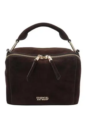Essentiel Antwerp Essentiel Antwerp Bobby Suede Mini Shoulder Bag Brown
