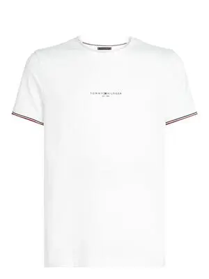 Tommy Hilfiger Logo Short Sleeve T-shirt - White