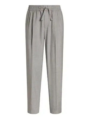 Dolce & Gabbana Wool Jogging Trousers - Gray