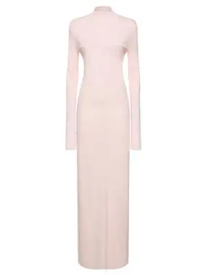 Khaite Long-sleeved Maxi Dress - Pink