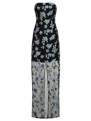 ROTATE BY BIRGER CHRISTENSEN Mermaid-print Ruffle Dress - Gray
