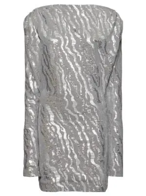 ROTATE BY BIRGER CHRISTENSEN Sequin Mini Dress - Gray