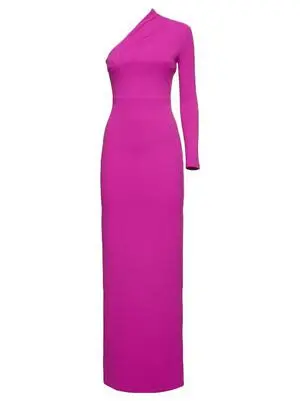 SOLACE Solace Joana Asymmetrical Neckline Dress