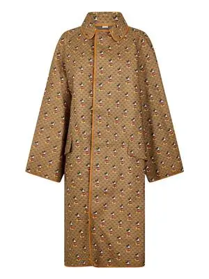 Gucci Double Breasted Trench Coat - Brown