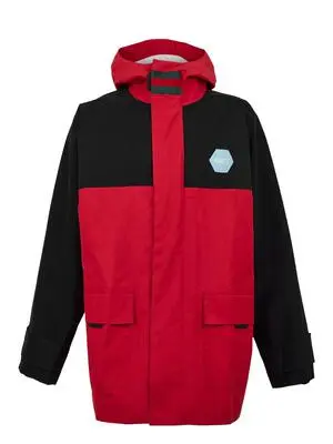 Gucci Color Blocked Parka - Red