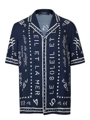 Balmain Versatile Unique Short Sleeve Shirt - Black