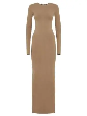 ENTIRE STUDIOS Long Sleeve Maxi Dress - Brown