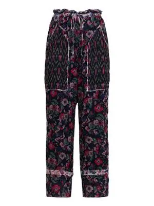 Isabel Marant Étoile Printed Chiffon Pants - Black