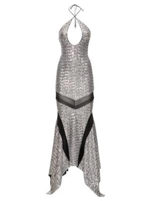 Attico Saskia Sequined Dress - Gray