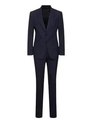 TOM FORD Shelton Wool Single Breasted Suit - Black