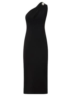 Galvan Knitted Mid-length Dress - Black