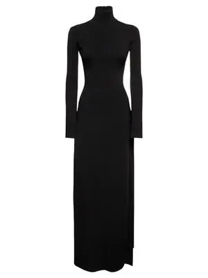 Galvan Hollow Knit Dress - Black