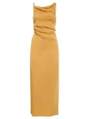 Christopher Esber Backless Dress With Draped Back - Yellow